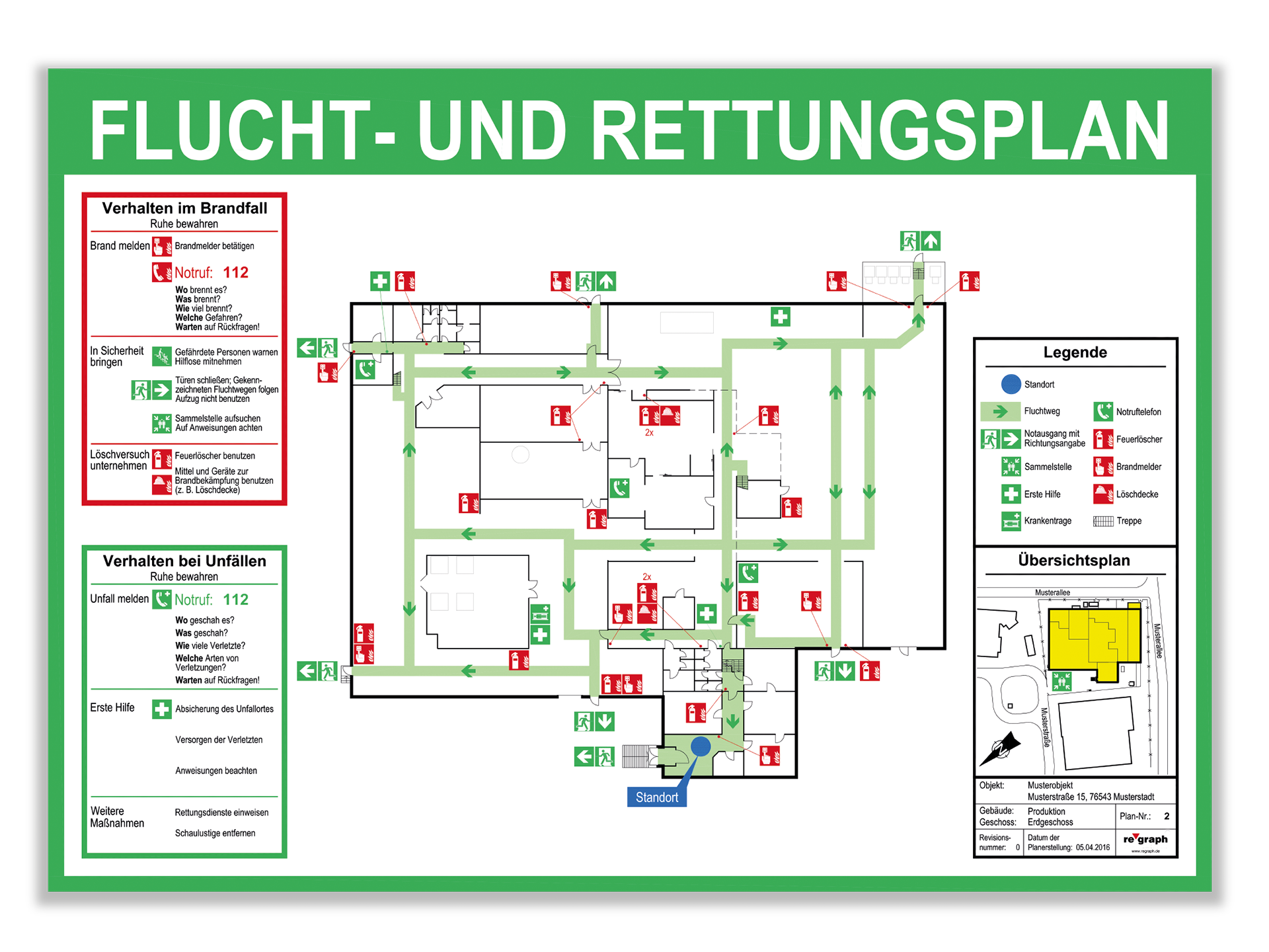 re'graph GmbH - Flucht- und Rettungspläne nach DIN ISO 23601